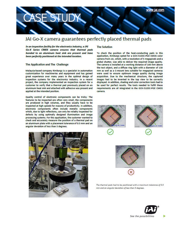 Build a vision system for wafer, semiconductor or PCB inspection